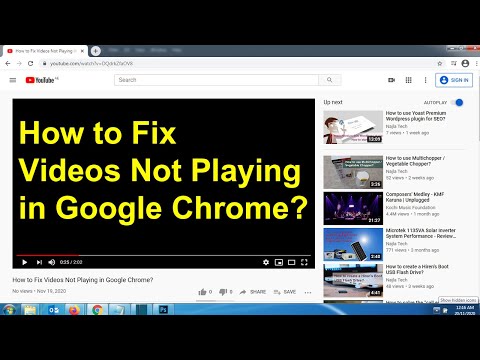 How to Fix Youtube Video Not Playing in Google Chrome? Fix for Youtube video not working in Chrome