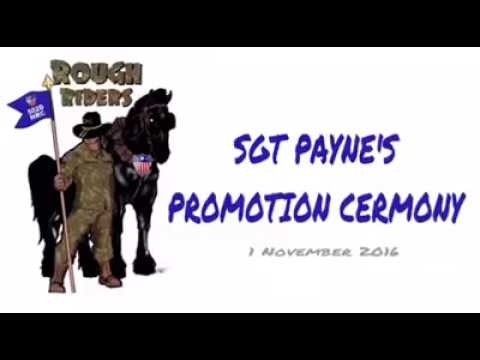 SGT Payne Promotion