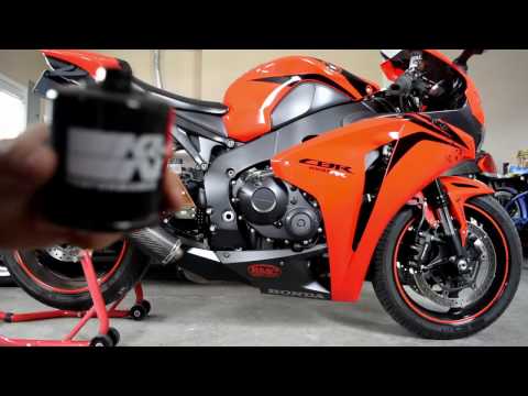 2008 CBR1000RR Oil, Oil filter change, Chain Service.