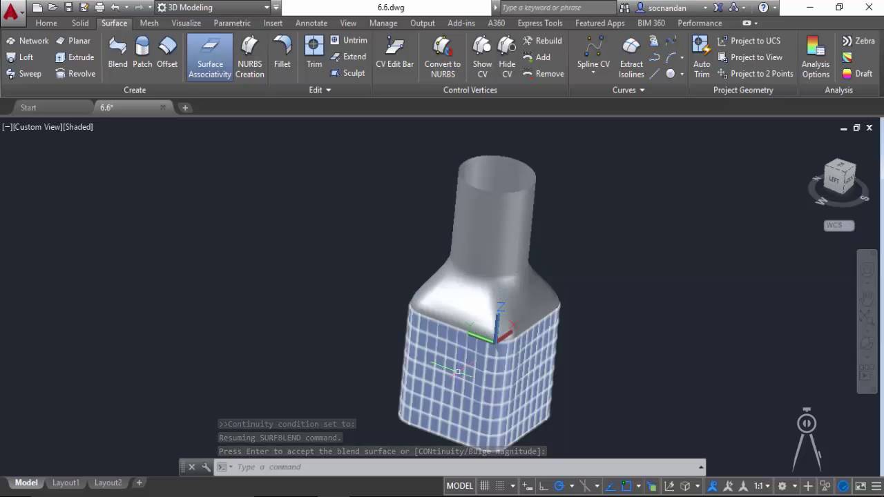 Offset and surface blend tool