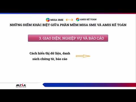 MISA SME | So sánh MISA SME với AMIS Kế toán