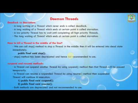 Lesson - 9 : Threads - Daemon Threads In Java Programming Language