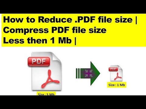 How To reduce PDF file size Without Quality loss 10MB = 1MB (online )