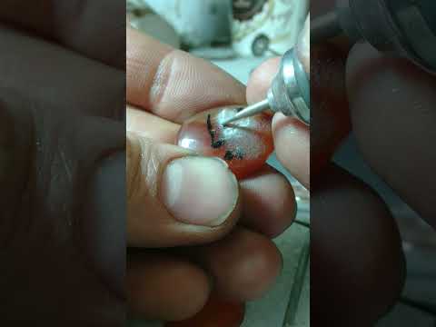 how to carving name on the agate ston?
