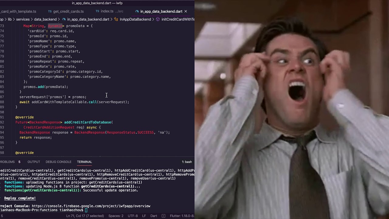 Debug Firebase functions server (live)