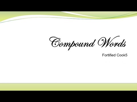 What are Compound Words / Different Types of Compound Words / Meaning of Compound Word