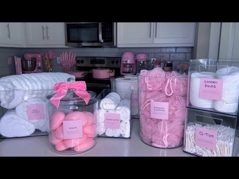Pink Girly Apartment Small Space Linen Closet Organization Ideas 2025 🧺🫧🎀