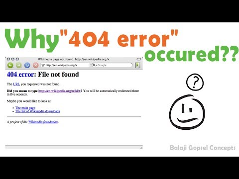 Why 404 error occurs? || GK || Balaji Gopsel Concepts