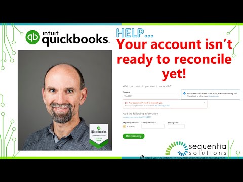 Fix This QuickBooks Error: Your account isn't ready to reconcile yet