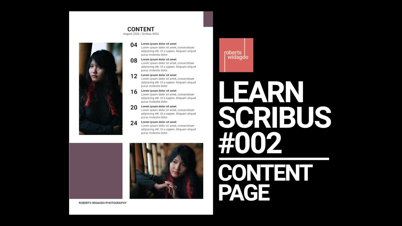 Learn Scribus #002 - Content Pages