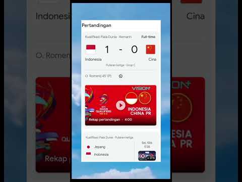 Nonton Live Streaming Timnas Indonesia vs China di RCTI dan GTV - Kualifikasi Piala Dunia 2026