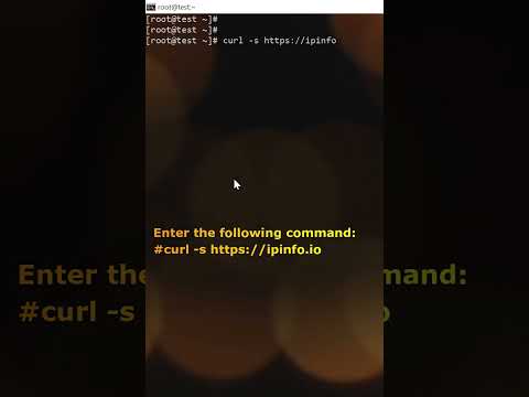 Get public IP address in Linux command prompt | Show my IP #techiezero #linux