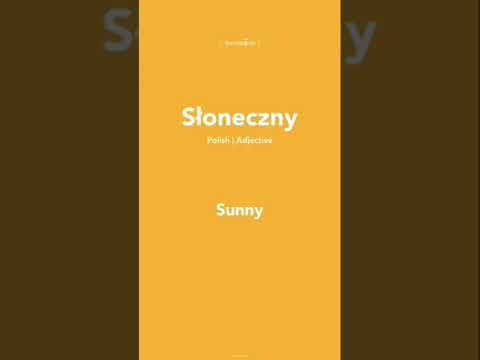 Słoneczny | Polish