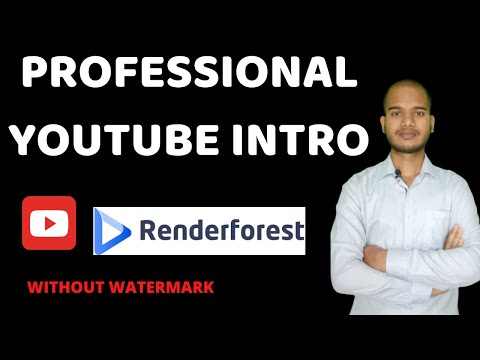 How to create Professional YouTube Intro with Renderforest