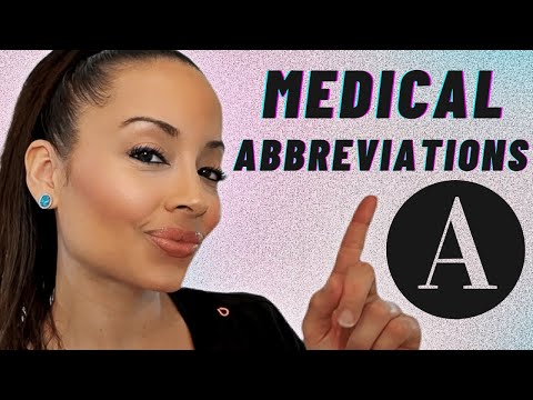 Fundamentals of Nursing - Common Medical Abbreviations: A