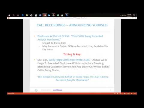“This Call May be Recorded …” – The Rules of the Road to Compliant Call Recordings