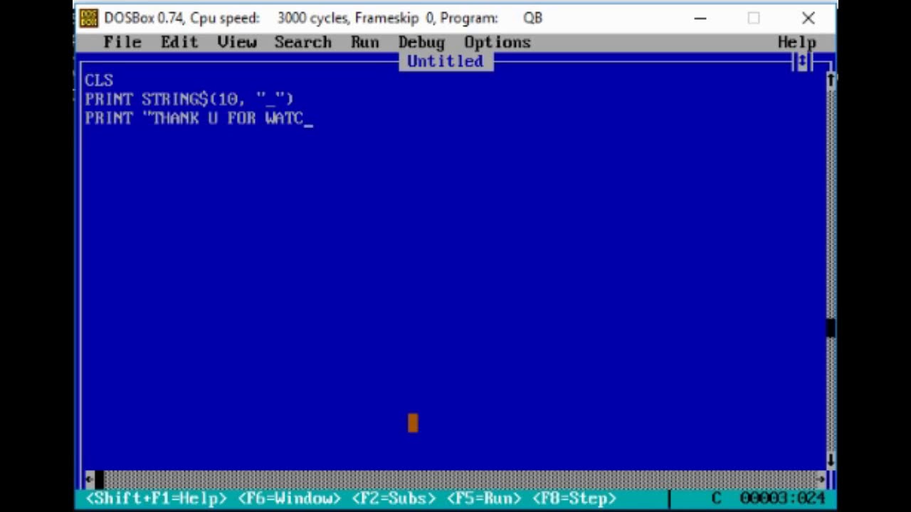 STRING function in Qbasic