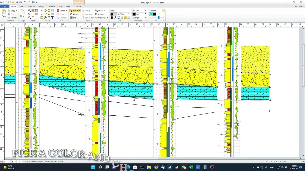 How to: Fill between the lines - EasyGraphiX v9.2 (prev. EasyCopy) (2022)