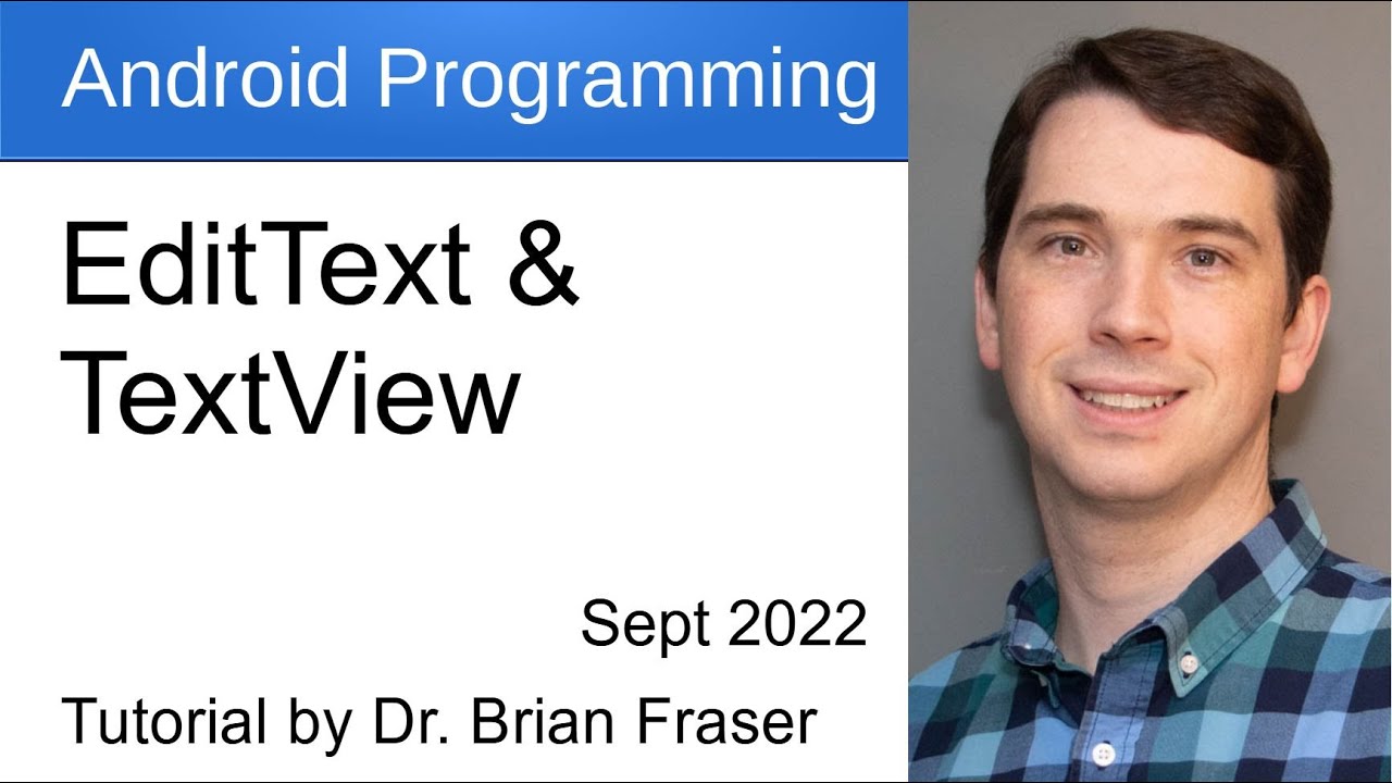 EditText and TextView: Android Programming