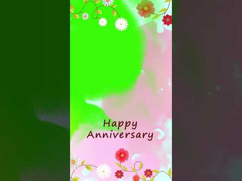 Happy Anniversary Green Screen slideshow | Ink Effect Green Screen
