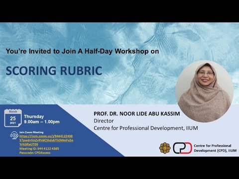 Workshop on Scoring Rubric and Alternative Assessment