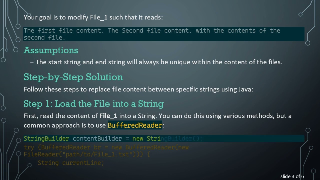 How to Replace File Content Between Specific Strings in Java