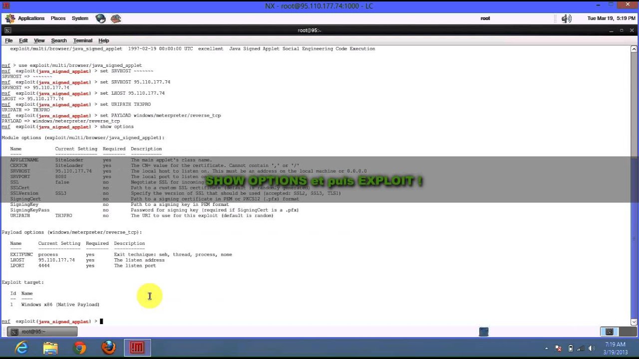 Metasploit - Windows 8 Java Signed Applet Exploit - Google Chrome