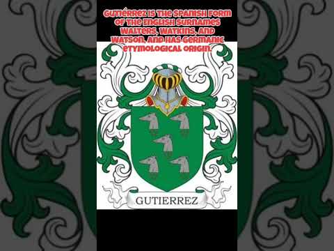 Gutierrez Surname - Quick Facts #surnames #history #gutierrez