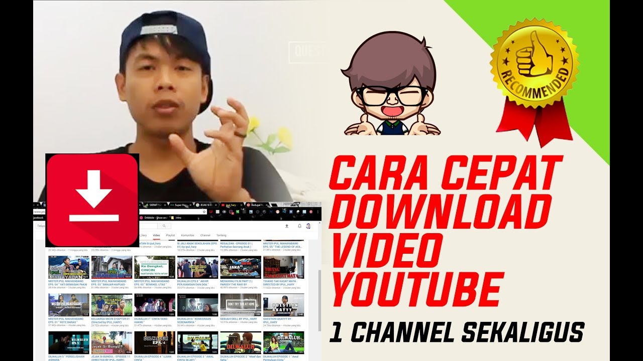 download semua video dalam satu akun channel di youtube