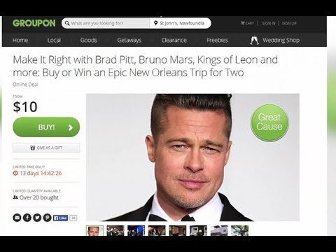 Groupon Offers Deals to Meet Brad Pitt