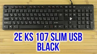 2E KS 107 Slim USB Black (2E-KS107UB) купити в інтернет-магазині: ціни ...