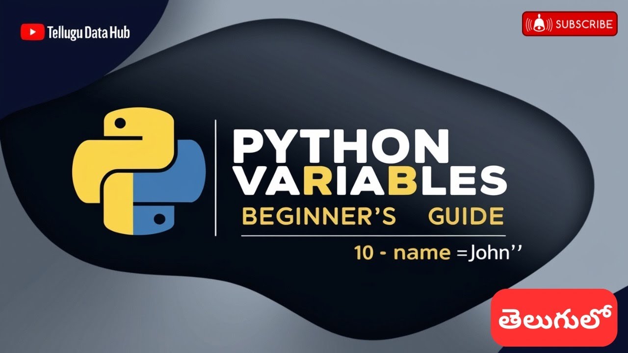 Python Variables Telugu | Learn Python Step by Step | Telugu Data Hub #pythontelugu
