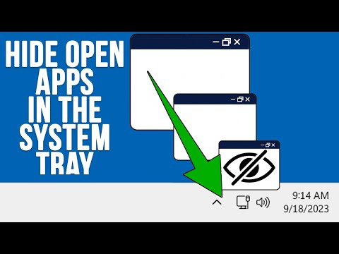 Minimize and Hide Your Open Apps and Programs in the System Tray