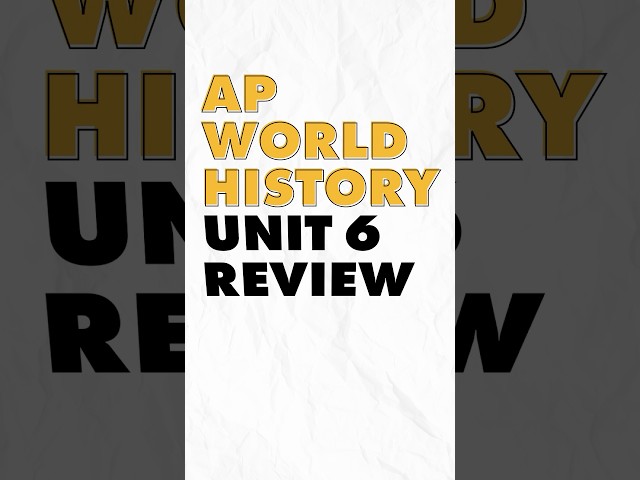 Understanding AP World History Unit 6: The Impact of Industrialization ...