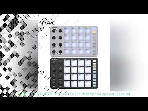 M-VAVE SMC-PAD Launch Pad USB-C Interface Portable Design Small Wireless MIDI Controller Suitable Pe
