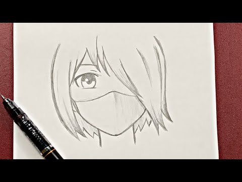 Easy anime drawing| how to draw anime girl easy step-by-step