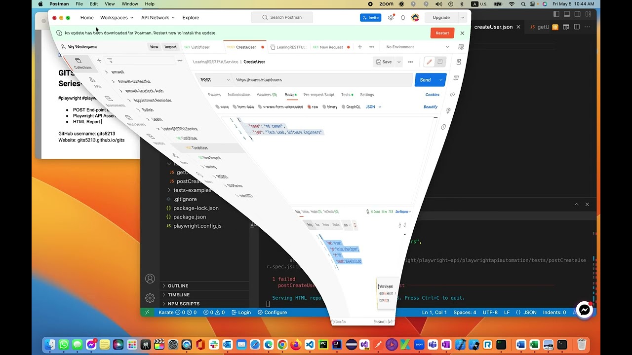 GITS - Playwright Javascript API Automation Series-04|  POST endpoint | Assertion Response body