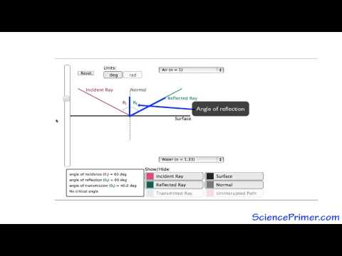 Angle of reflection - SciencePrimer video glossary