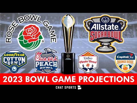 College Football Bowl Projections: 2023 CFP Semifinals, New Year’s Six Bowl Games & More