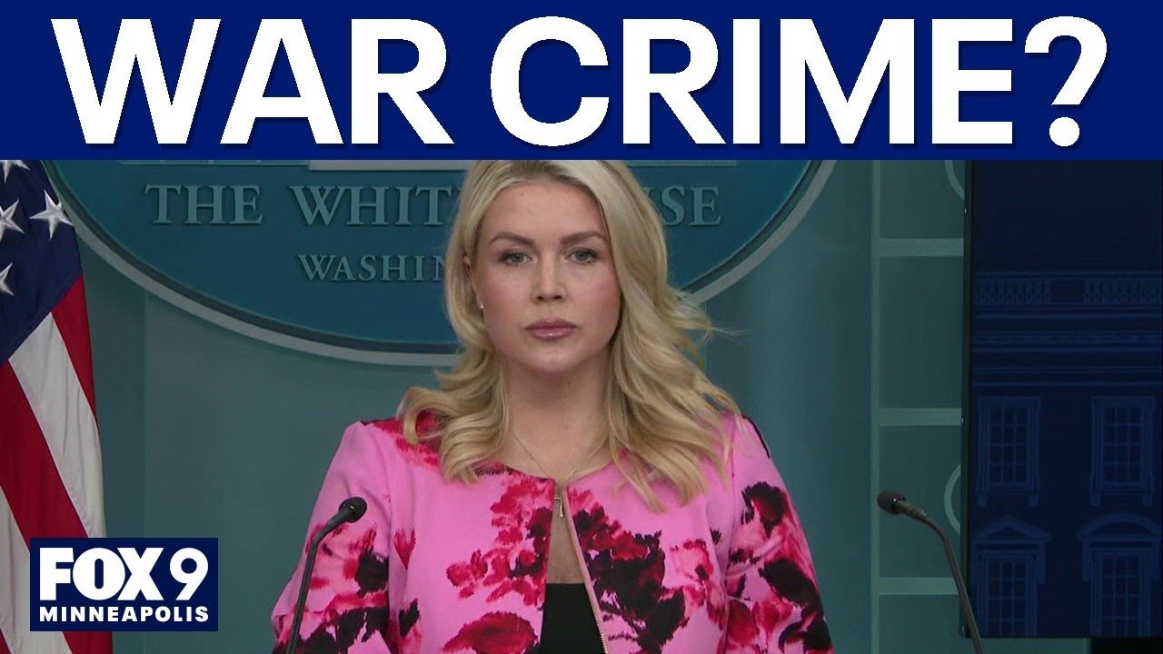 Karoline Leavitt clashes with reporter over war crime claim