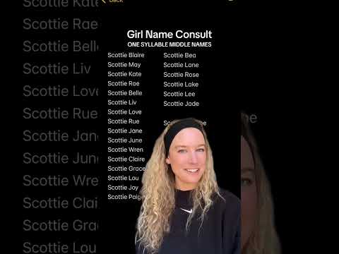 Lauren Scottie could not be any cuter! Hope you love these middle names 🩷 #babygirlnames #babynames