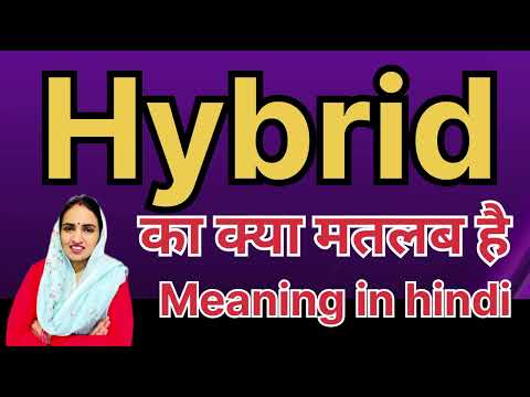 Hybrid ka kya matlab hota hai/Hybrid meaning in hindi/Word meaning/English Unknown