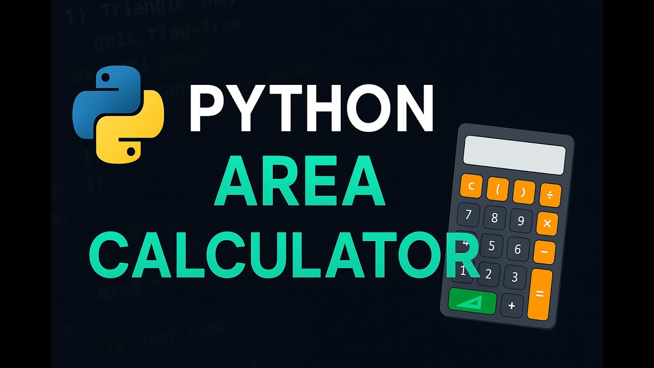 Python Area Calculator -- Codedex Checkpoint Project