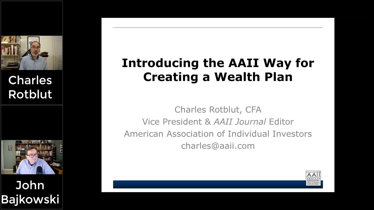 Introducing the AAII Way for Creating a Wealth Plan