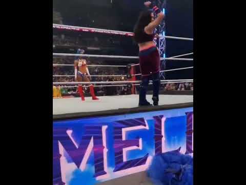 The Red Carpet Diva, Melina, Doing Her Famous In-Ring Split  At The Women's Royal Rumble 2022.