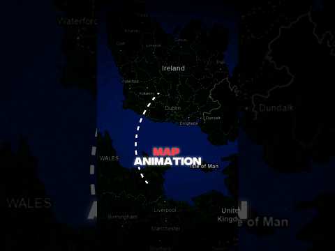 HOW to do MAP ANIMATION! #videoediting #canva #animation