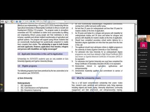 RUFORUM RIMS Application Form