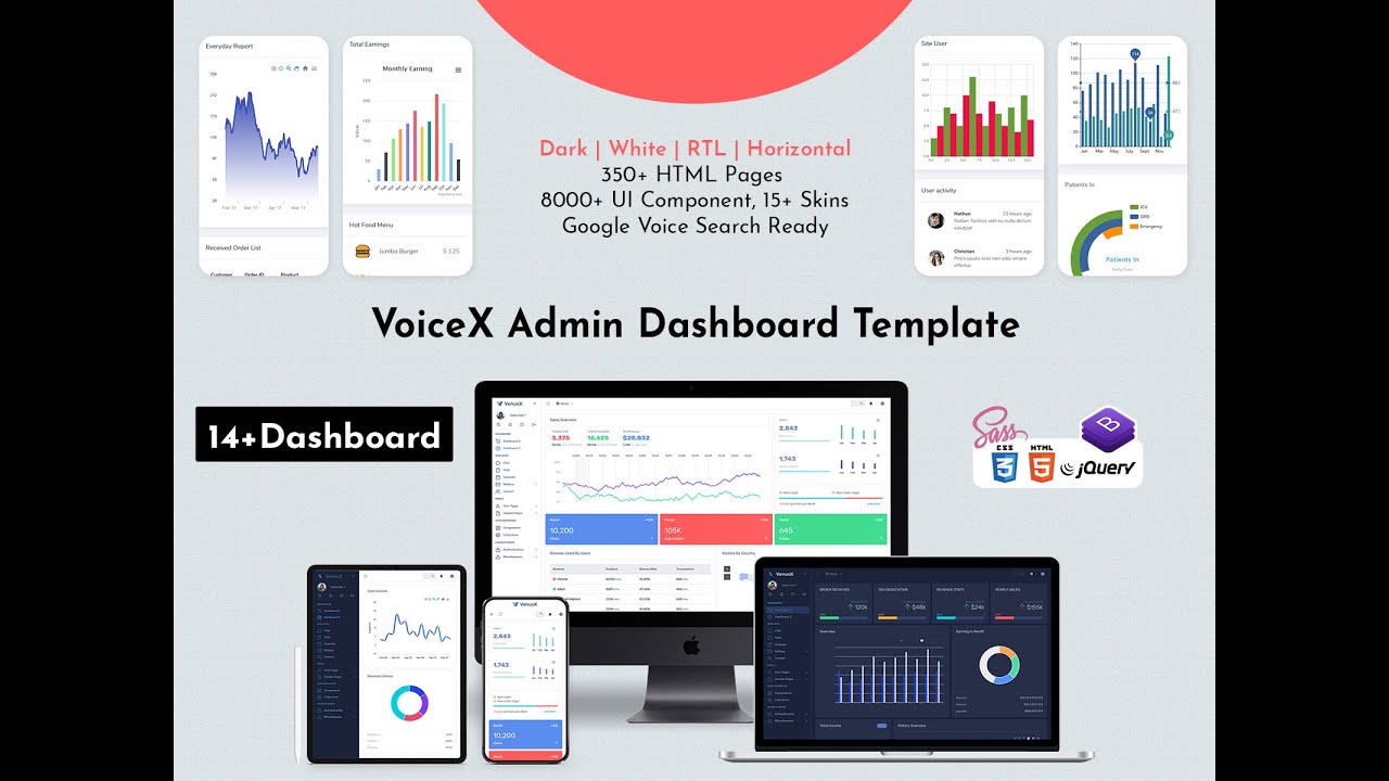 Bootstrap Admin Templates and Responsive Admin Dashboard Template – VoiceX