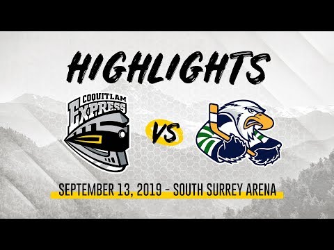 Coquitlam Express at Surrey Eagles highlights September 13, 2019