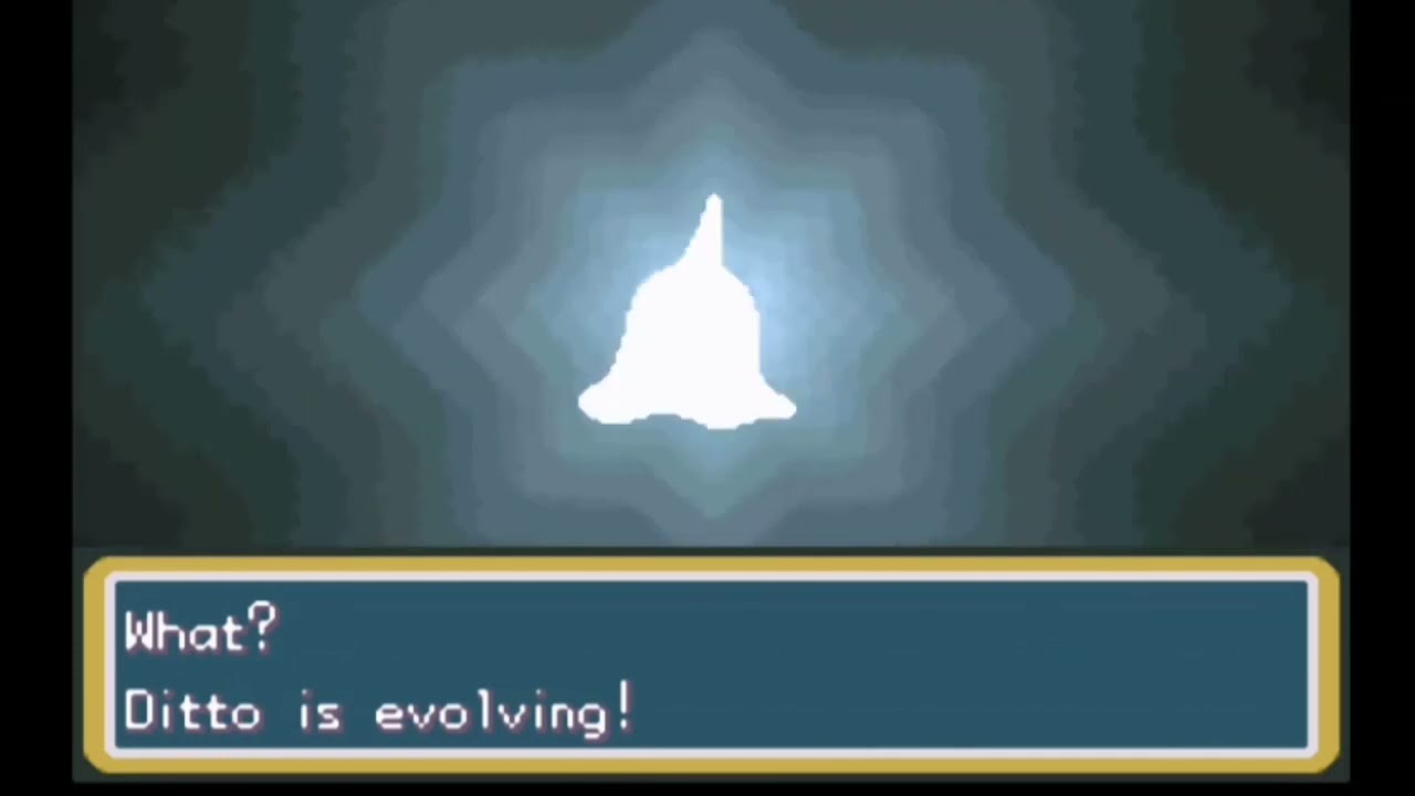 Pokémon Ditto Evolve.